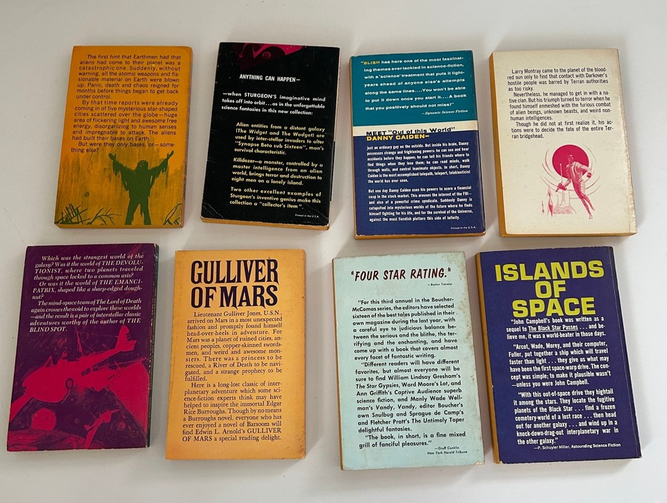 Lot of 29 Vintage Science Fiction Fantasy Pocket Size Paperbacks 1960s ...
