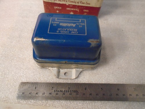 NOS AUTOLITE FOMOCO Voltage Regulator 1957-1964 Lincoln Ford Mercury ...
