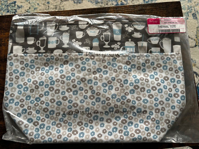 31 Thirty-One Small Thermal Tote 303A Coffee and Tea Print NEW IN ...
