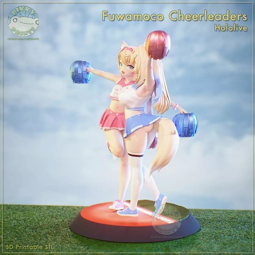 Cheerleader Fuwamoco Figure 1/7 Scale Resin Model Garage Kit (Hololive ...