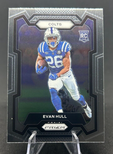 Evan Hull 2023 NFL Panini Prizm Base Rookie RC #344 Indianapolis Colts ...