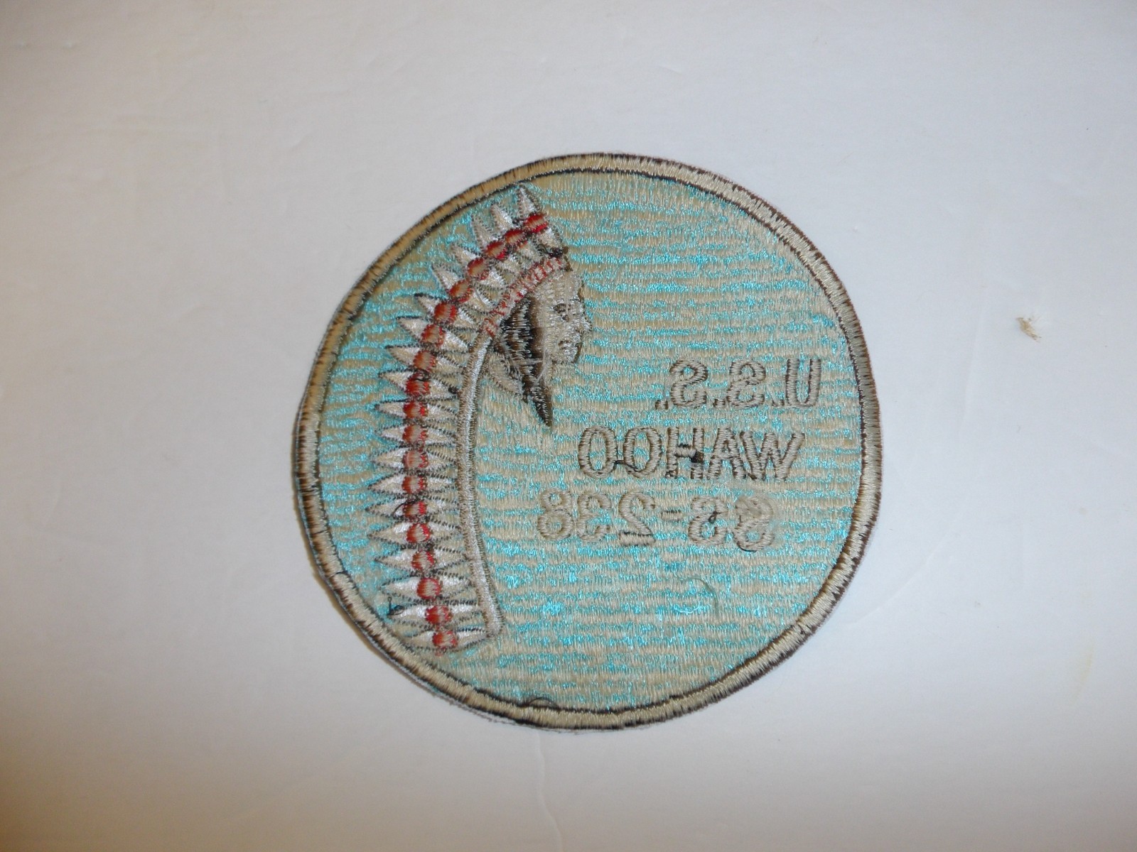 b8088 WW 2 US Navy Submarine Patch USS WAHOO SS 238 size 4 3/4 Sub ...