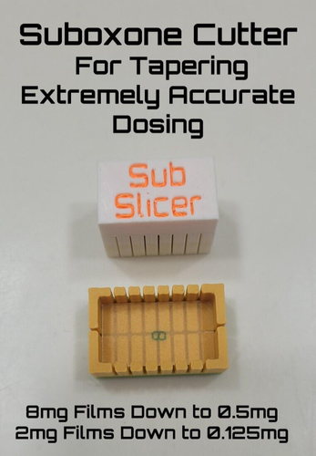 SubSlicer Set of 2 Suboxone Cutter 8/2mg Strips Exact Dose Tapering W ...