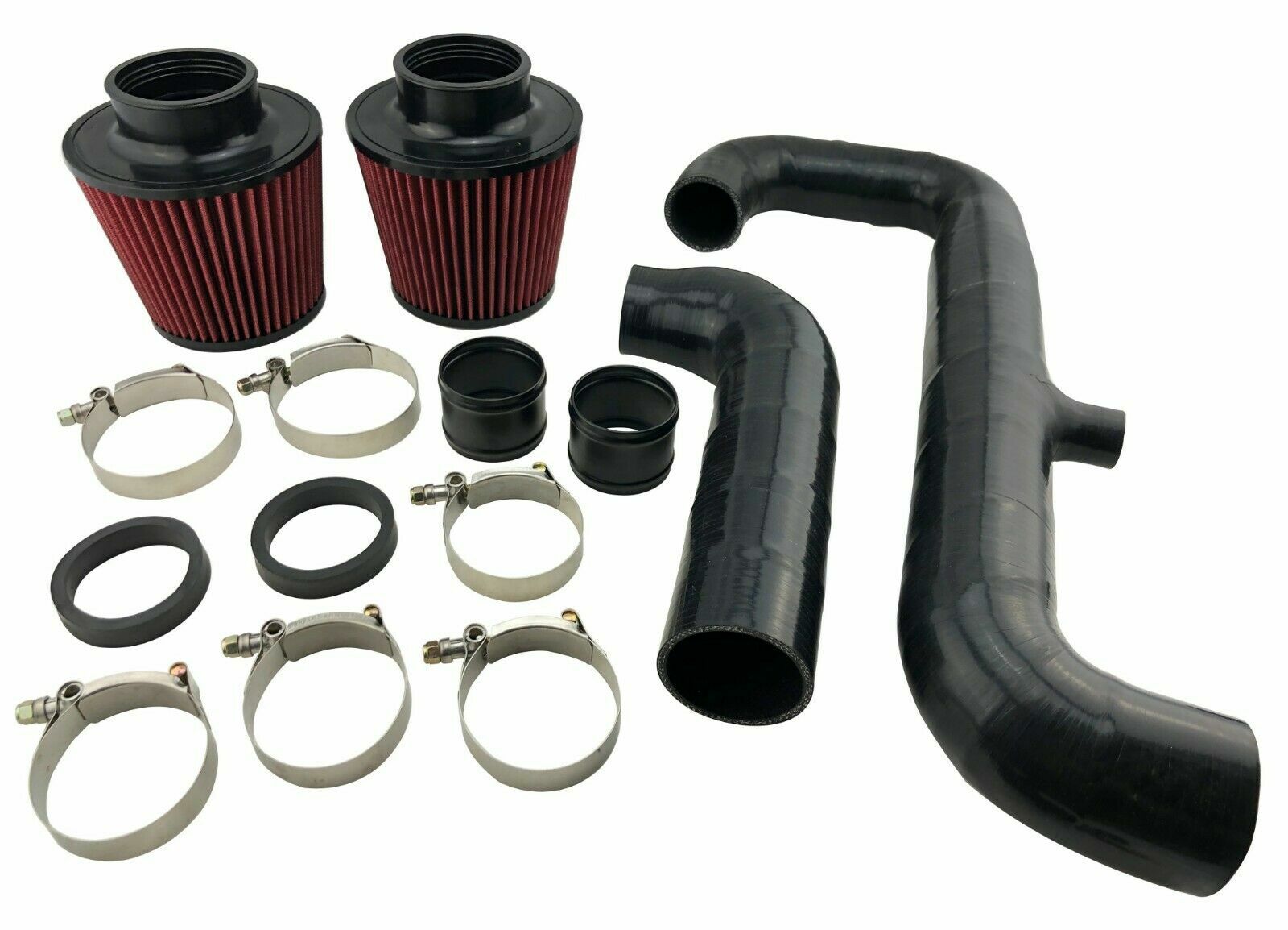 1.75 Inch Relocated Hi Flow Air Filter Turbo Intake Kit for 07-10 135i ...