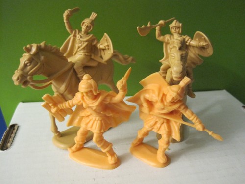 ATLANTIC ROMAN CENTURION HORSE MADE IN ITALY 1/32 PLASTIC KNIGHTS TOY ...