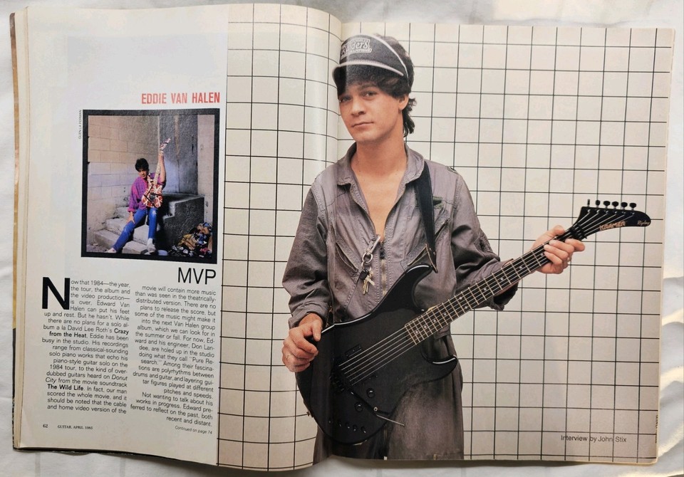 Guitar for The Practicing Musician April 1985 Van Halen Ratt Ozzy W ...