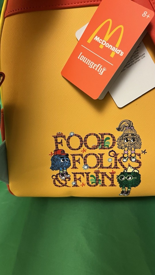 NEW Loungefly McDonald's Vintage Retro Fry Kids Triple Pocket Backpack ...