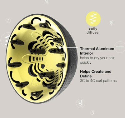 New Conair The Curl Collective Could Hair Diffuser 4Coily 3c To 4c Curl ...