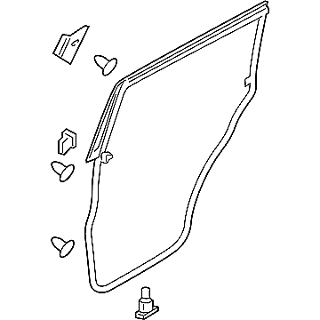Genuine Nissan Door Weather-Strip 82831-9KE1A | eBay