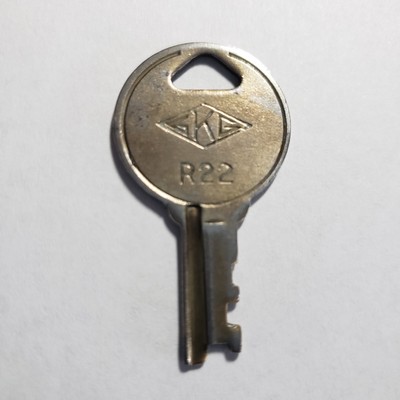Vintage GKG R22 Stamped Brass Key | eBay
