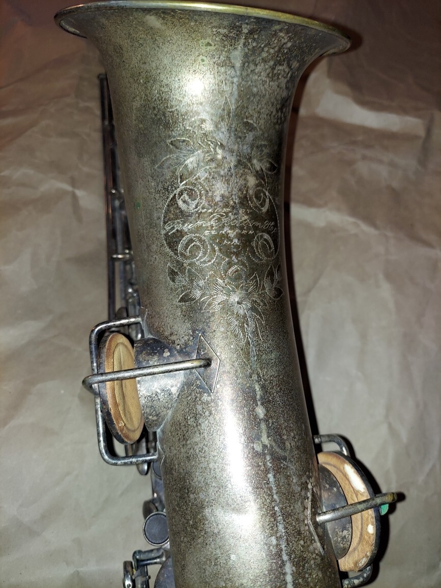 Magnificent Antique Frank Holton Tenor Saxophone, USA, sax body only | eBay