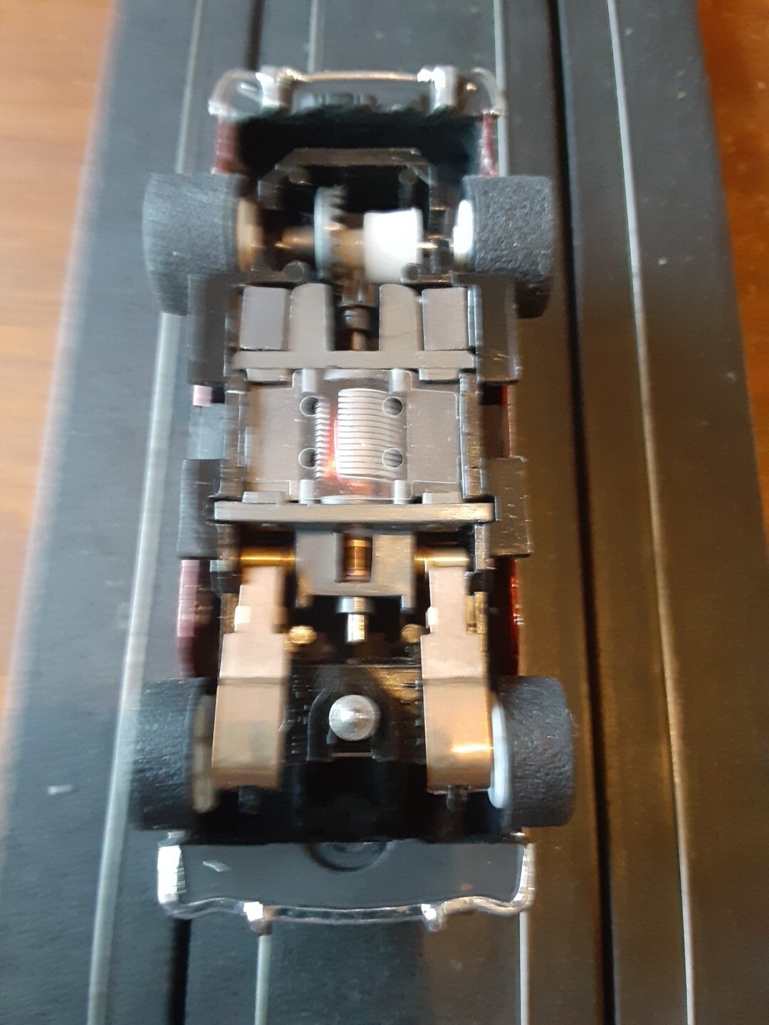 Ho Metal Body Slot Car Red 55 Chevrolet With a New Fast Tyco 440X2 ...