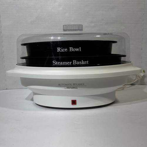 RIVAL Automatic Steamer Rice Cooker Rice Bowl Steam Basket Complete ...
