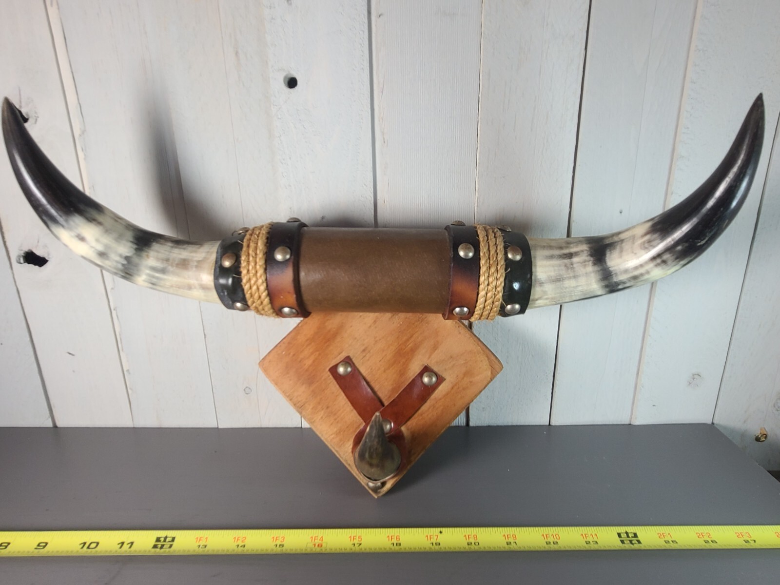 Vintage Steer Horns Plaque 1950-60s Vintage Condition | eBay