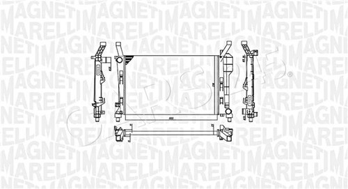MAGNETI MARELLI Radiator For MERCEDES W169 W245 1695000303 | eBay