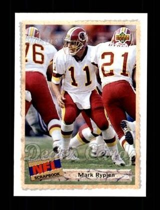 1992 Upper Deck #520 Mark Rypien Redskins SBK Washington St 8 - NM/MT ...