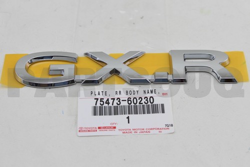 7547360230 Genuine Toyota PLATE, REAR BODY NAME, NO.3 75473-60230 | eBay