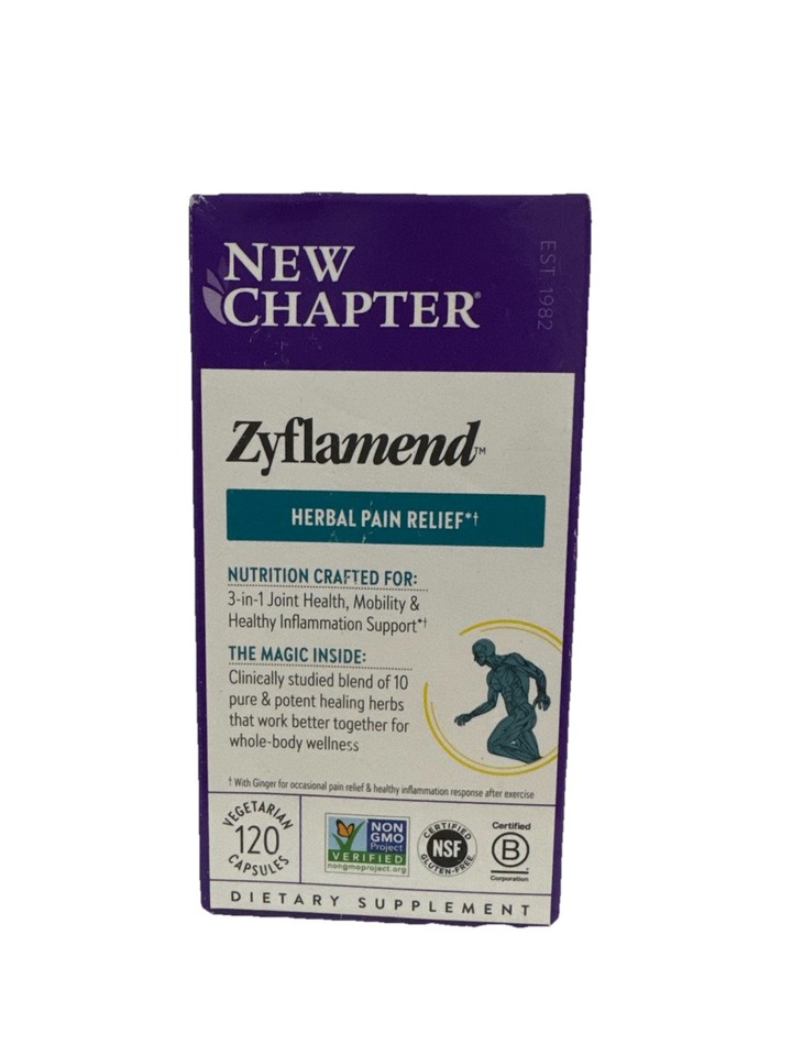1 New Chapter Zyflamend Herbal Pain Relief - 120 Capsules Exp. 05/2028 ...