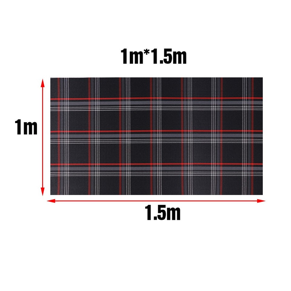 Plaid Interior upholstery Fabric Car Seat Cloth Cover for MK7 VW Golf ...