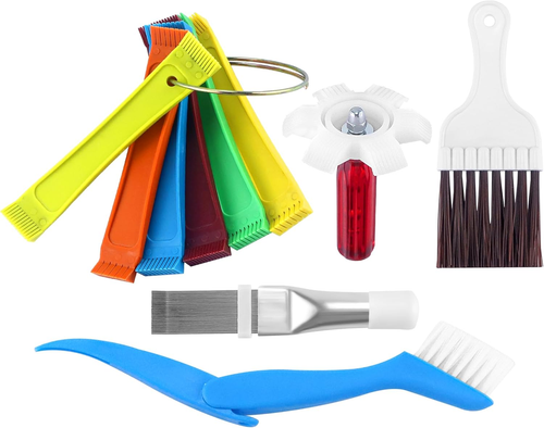 AC Fin Comb Cleaner Kit HVAC Coil Brush Straightener 5pcs for Air ...