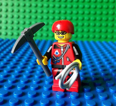 Lego Mountain Climber City Rope Pick Axe Minifig Minifigures 71002 ...