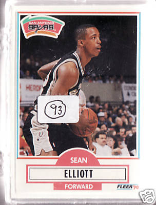1990-91 FLEER SEAN ELLIOTT ROOKIE LOT (93) CARDS~ L@@K! | eBay