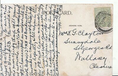 Family History Postcard - Clayton - Wallasey - Cheshire - Ref BH2946 ...