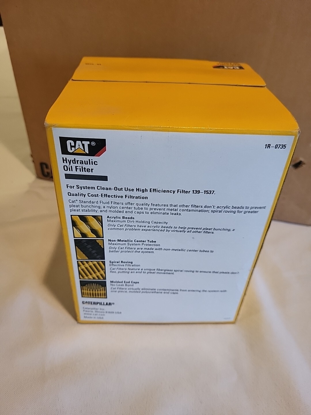 OEM Caterpillar CAT Hydraulic Transmission Oil Filter 1r-0735 for sale ...
