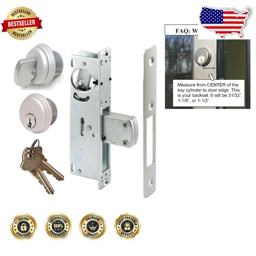 Commercial Mortise Lock Set with Adams Rite Cam - 1-1/8" Heavy-Duty ...