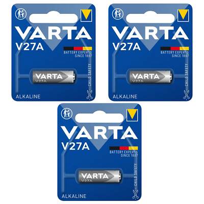 3 x VARTA 4227 Batterien Alkaline LR27 V27A 12V 3 x 1er Pack | eBay.de