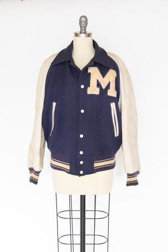 1950s Wool Letterman Jacket - Gem