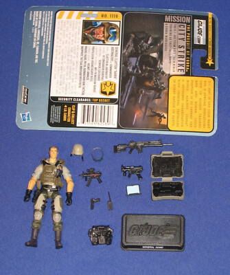 GI Joe General Hawk 4" Action Figure 2010 Loose Complete File Card POC ...