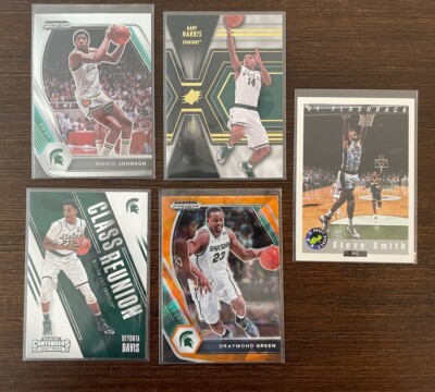Michigan State College Basketball Card Lot w/ Magic Johnson, Draymond ...