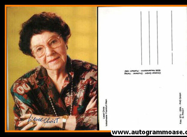 Autografo Attore | Liesel CHRIST | Anni 80 (Ritratto Colore) Pauly | eBay
