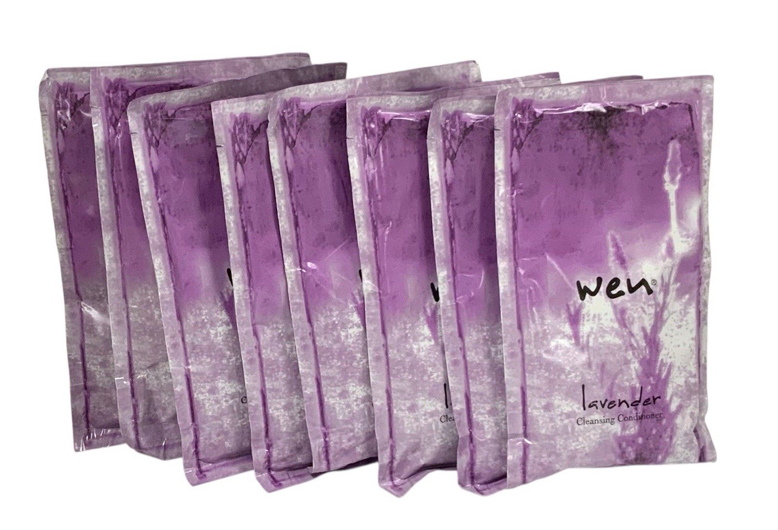 WEN Chaz Dean Lavender Cleansing Conditioner 8 - Packets 2 oz Travel Size