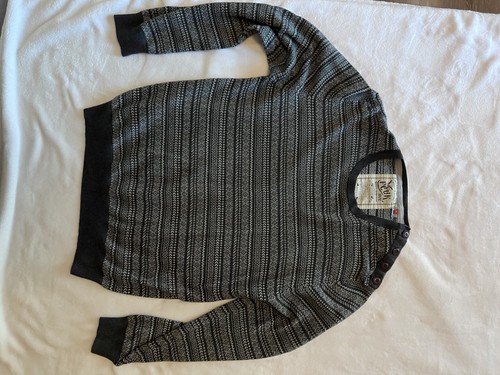 Men’s FCUK French Connection Black/Gray print Sweater XL | eBay