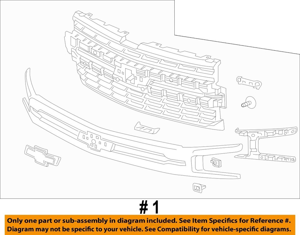 Chevrolet GM OEM Grille 84511036 | eBay