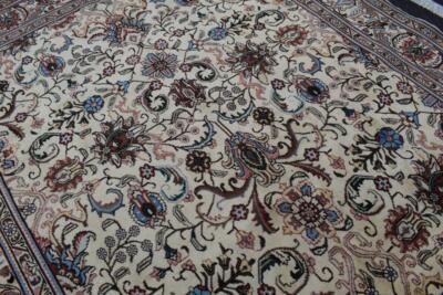 Vintage Hand Knotted Wool Area Rug Oriental Carpet Semi Antique ...