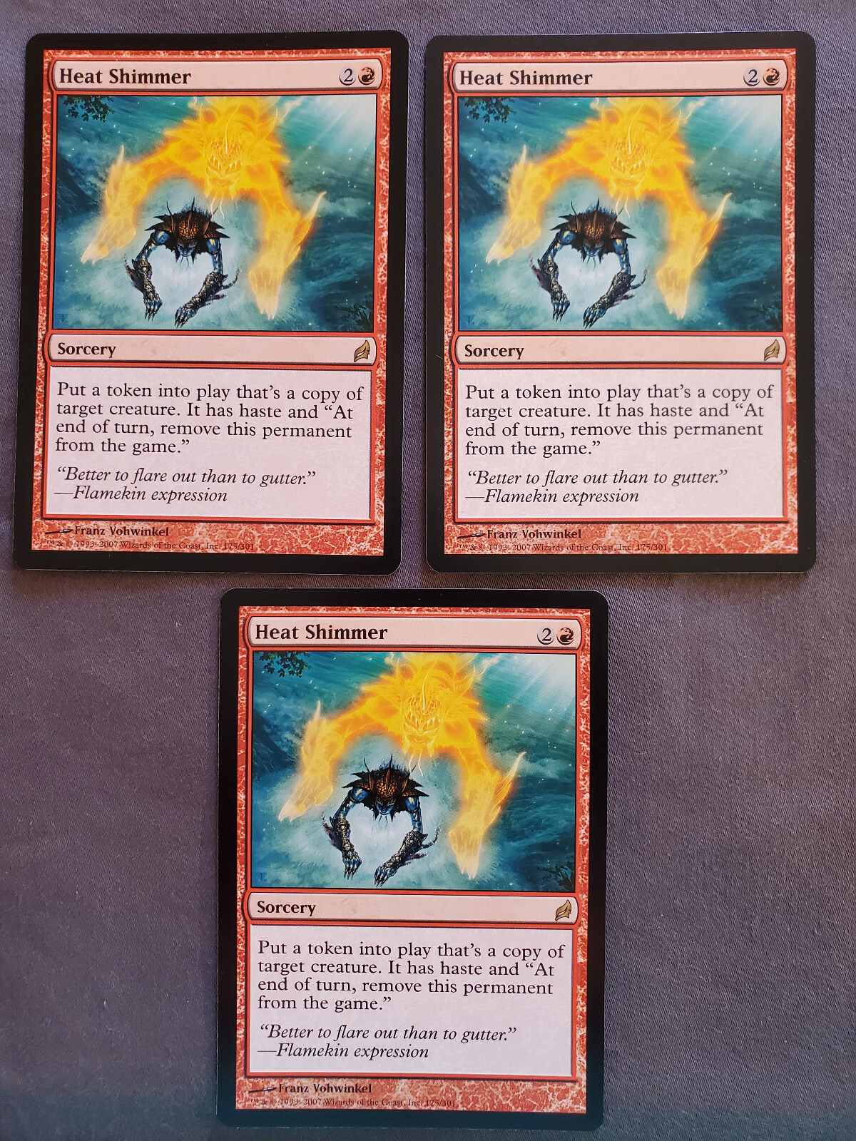 Heat Shimmer x3 Lorwyn Mint! Red Rare MTG Magic the Gathering Cards | eBay