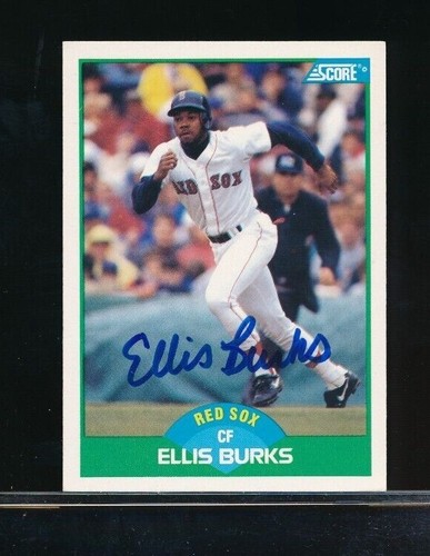 1989 Score #9 Ellis Burks signed auto autograph swsw6 | eBay