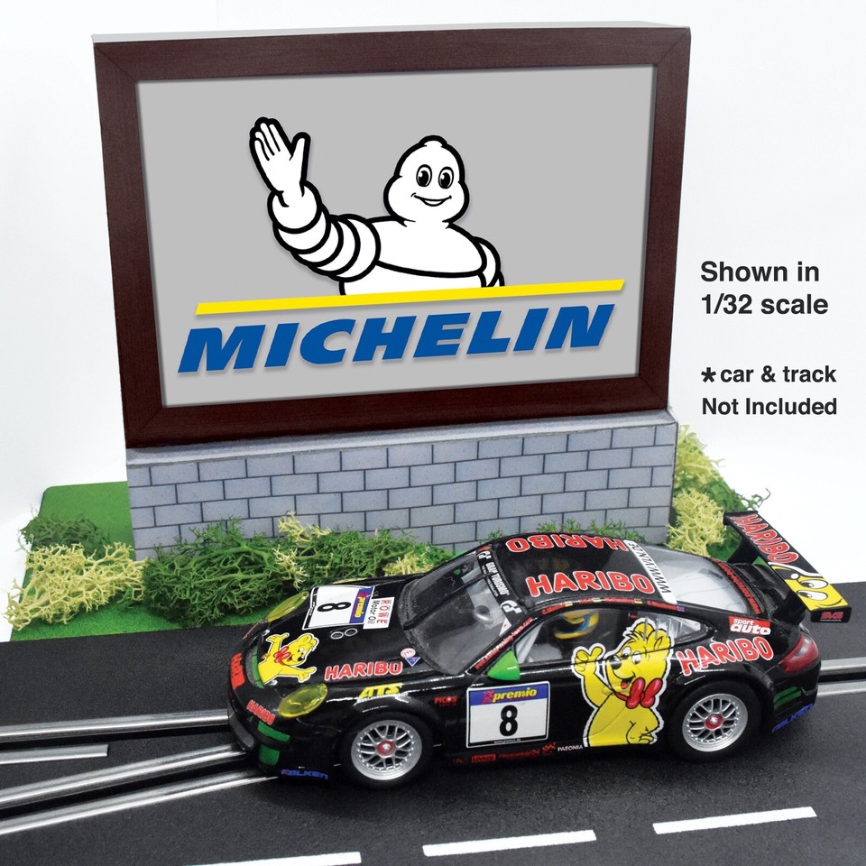 Real Racing Models — Roadside Billboard "MICHELIN" 1/32 scale slot car ...