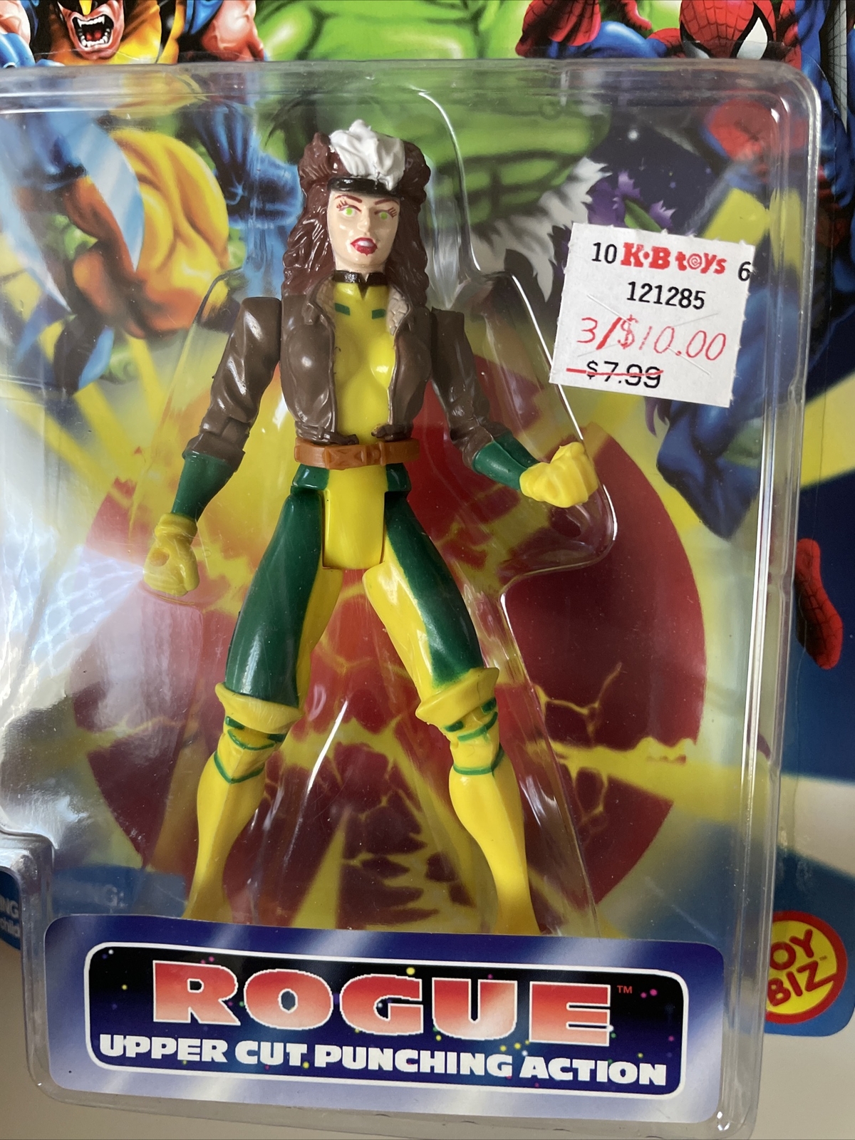 1996 Toy Biz Marvel Universe ROGUE 6" Action Figure Upper Cut Punching ...