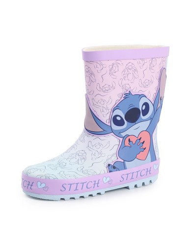 Disney Lilo & Stitch Purple Character Wellington Boots without Handles ...