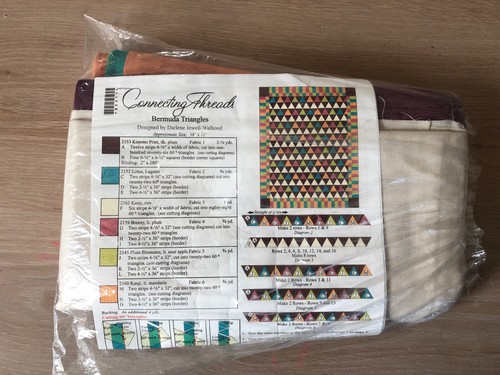 Connecting Threads Bermuda Triangles Quilt Kit - 58”x72” | eBay