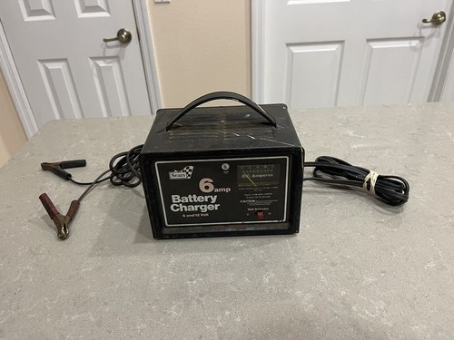 Vintage Sears 6 Amp 6/12 Volt Automatic Battery Charger Model 608. ...