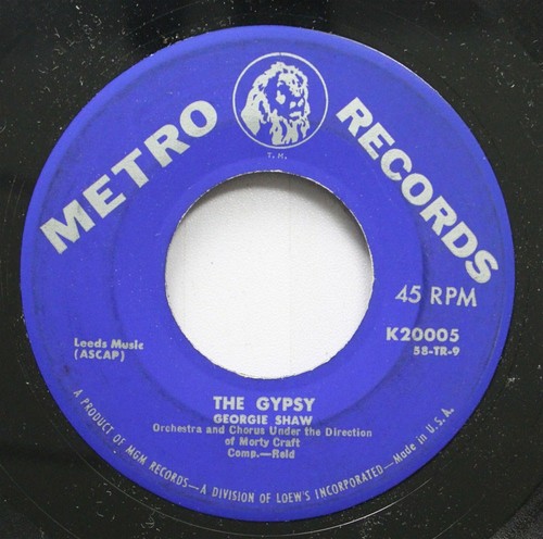 50'S & 60'S 45 George Shaw - The Gypsy / Till We Two Are One On Metro ...