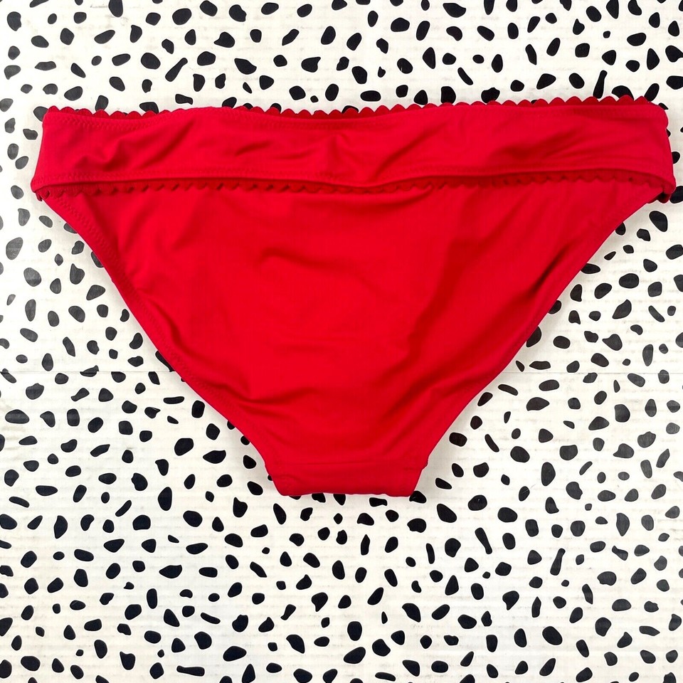 Lands End Rich Red Regular 12 Low Waist Bikini SWIM BOTTOM 504712 | eBay