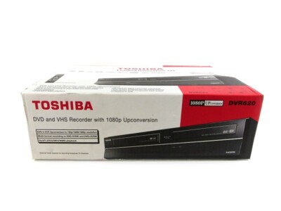 Toshiba DVR620 DVD/VHS Combo Recorder Burner VCR Tape HDMI 1080p NEW ...