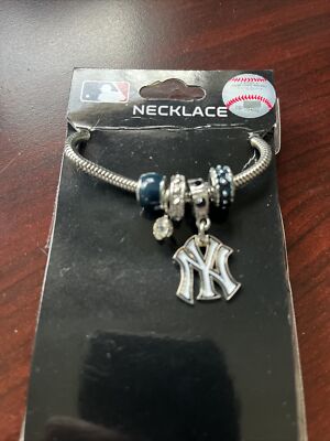 MLB New York Yankees Euro Bead Charm Necklace *NEW* | eBay