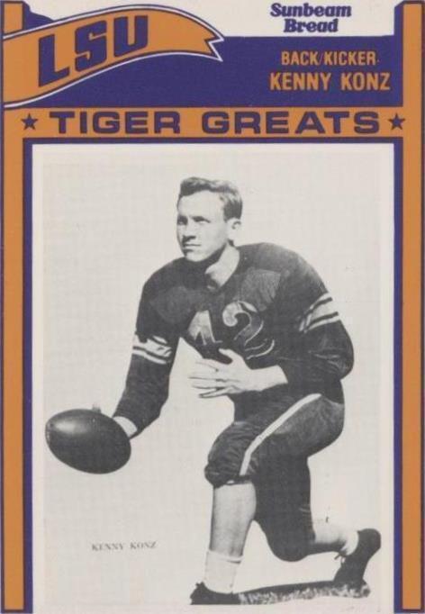 1983 Sunbeam Bread LSU Tiger Greats - Ken Konz #82 for sale online | eBay